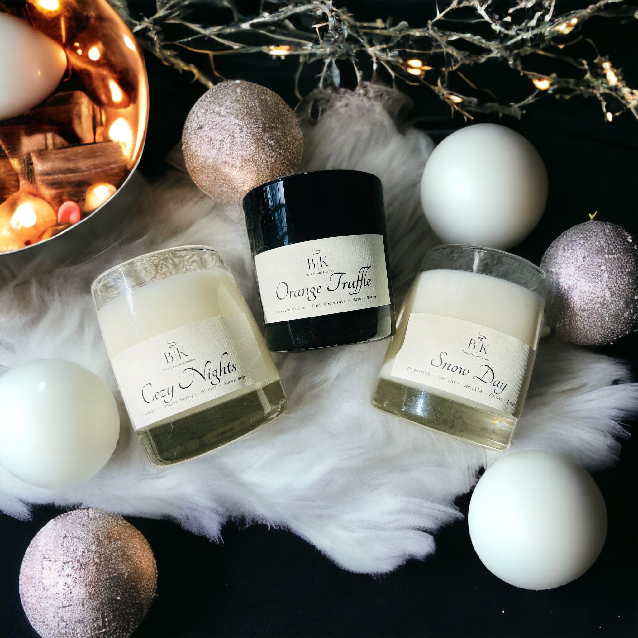 Black Kindle Candles